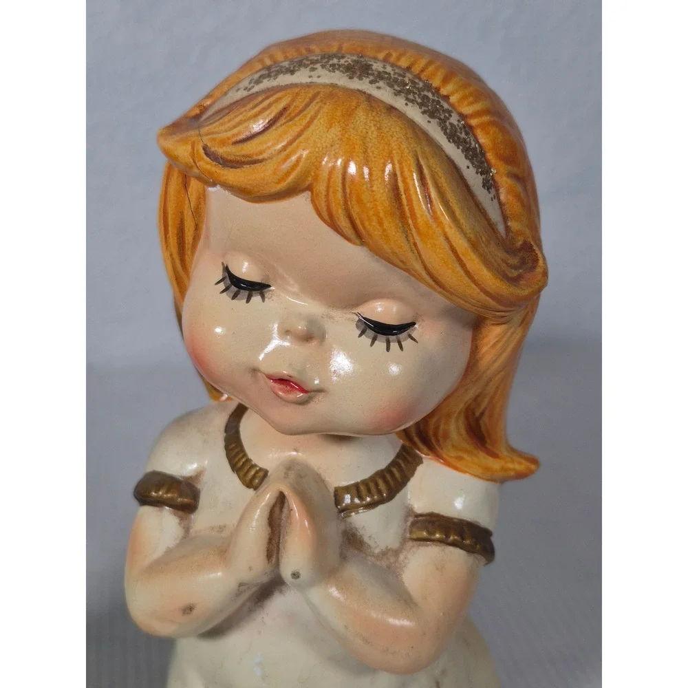 Star Japan | Accents | Vintage Star Japan Hand Painted Praying Boy And ...